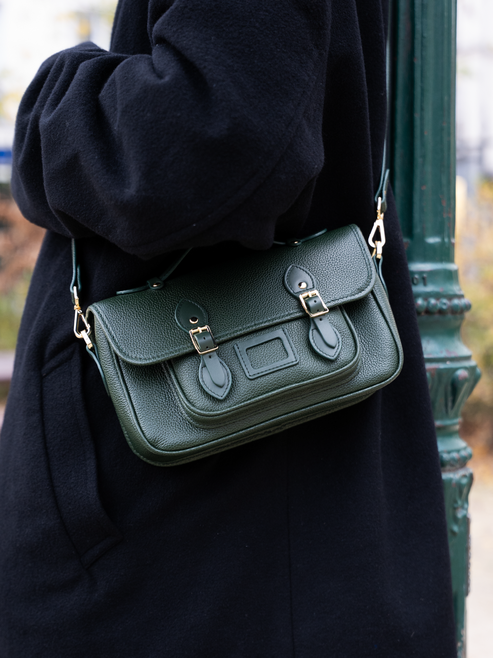 The Soft Leather Satchel - Cloud Blue Calf Grain | Cambridge Satchel