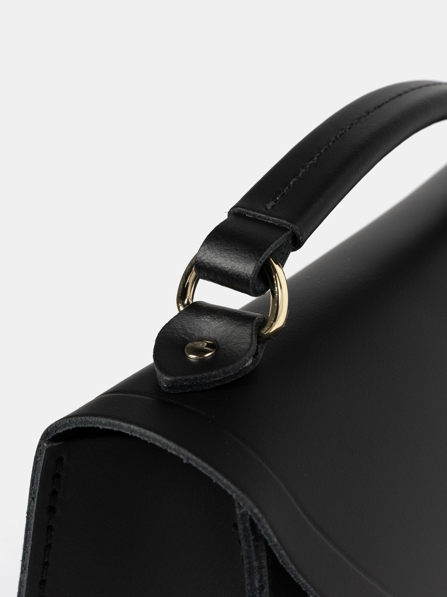 Poppy Mini Handbag - Black & Gold | Cambridge Satchel