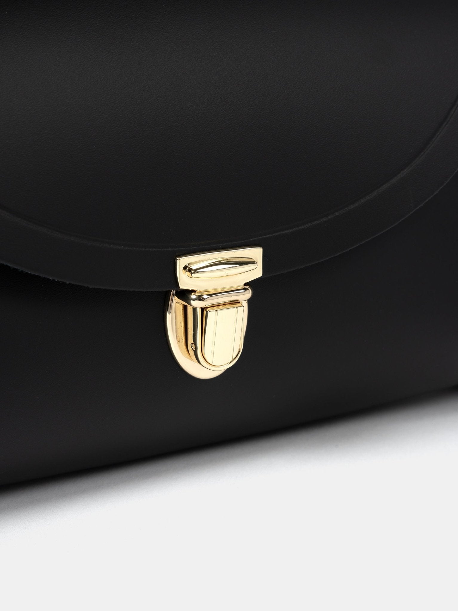 Poppy Mini Handbag - Black & Gold | Cambridge Satchel