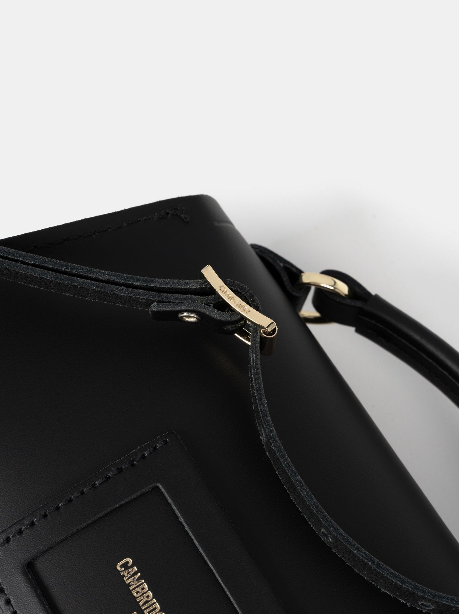 Poppy Mini Handbag - Black & Gold | Cambridge Satchel