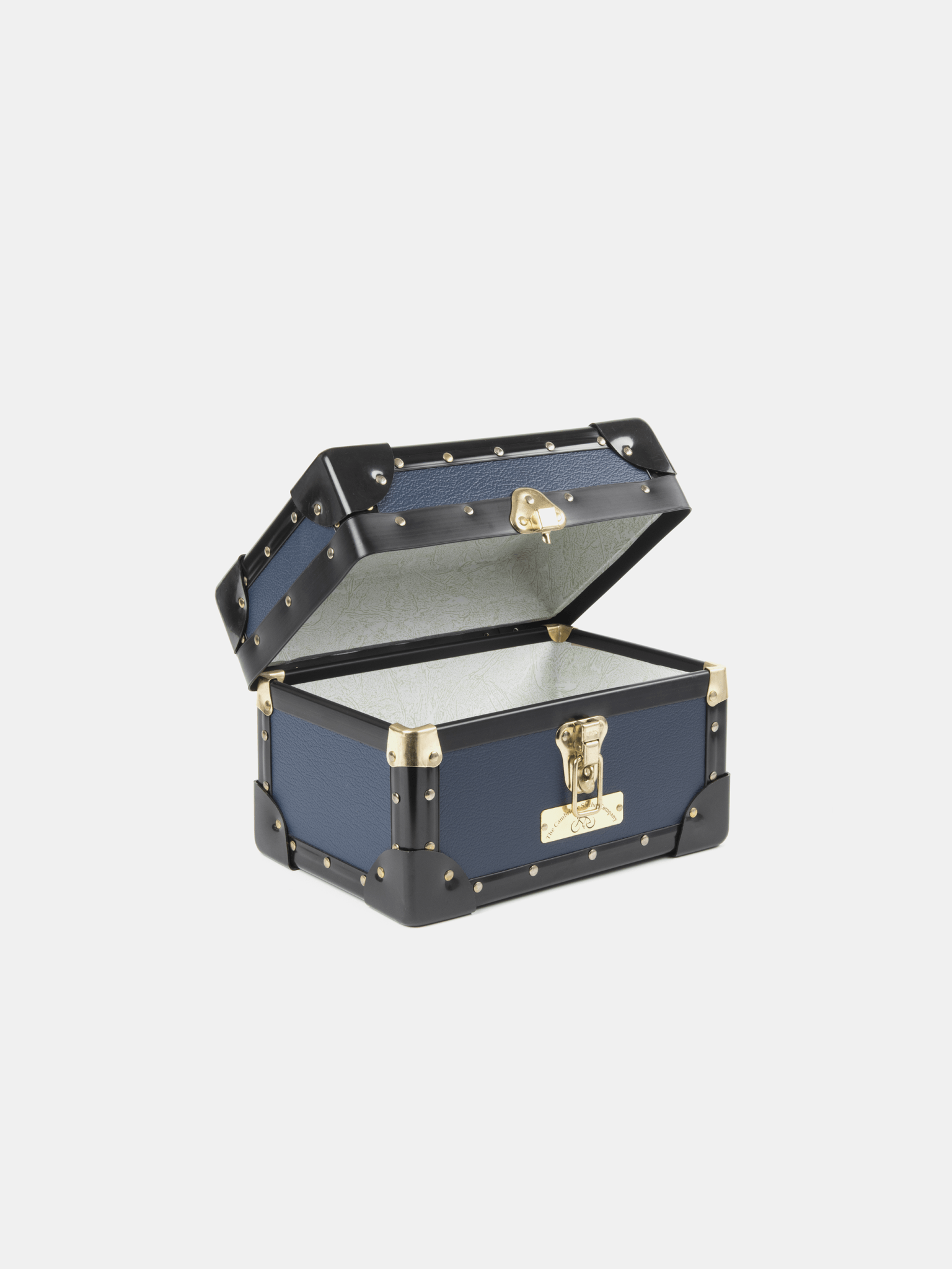 Mini Leather Trunk - Navy | Cambridge Satchel
